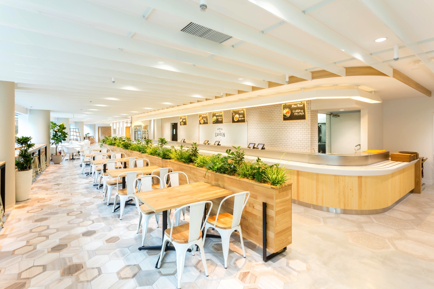 目黒オフィスビル 職域食堂 | 株式会社バウハウス丸栄 | 店舗デザイン、店舗設計、店舗内装